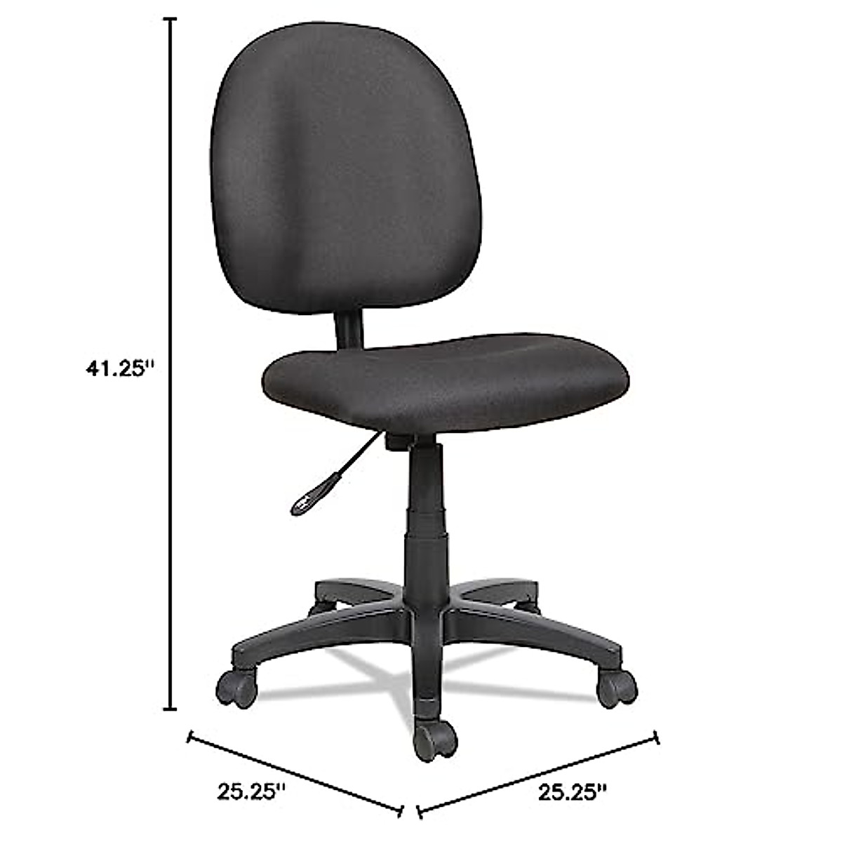 Alera ALEVT48FA10B Alera Essentia Series Swivel Task Chair, Acrylic, Black