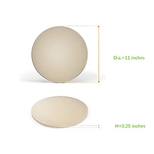 11' x 0.25' Round Pizza Stone