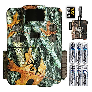 Browning Trail Cameras Strike Force HD Pro-X Camera with 32 GB SD Card,Batteries,and Spudz Microfiber Cloth Screen Cleaner