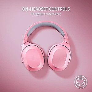 Razer Barracuda X Wireless Multi-Platform Gaming and Mobile Headset (2021 Model): 250g Ergonomic Design - Detachable HyperClear Mic - 20 Hr Battery - Compatible w/PC, PS5, Switch, & Android - Pink