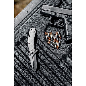 Kershaw Cryo Blackwash (1555BW); Rick Hinderer Design Drop Point Pocket Knife; SpeedSafe Assisted Opening with Flipper or Thumbstud; 4-Position Deep-Carry Pocketclip; Lanyard Hole; Frame Lock; 4.1 oz