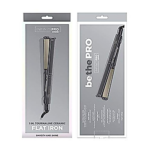 INFINITIPRO BY CONAIR Tourmaline Ceramic Flat Iron, 1-inch
