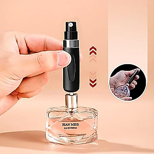 Perfume Travel Refillable Mini Spray Bottles travel size bottles Perfume refill bottle travel Atomizer Dispenser Essentials For Women Mens Small Mister Spray Bottle For Travel Accessories 5ml/0.2oz…