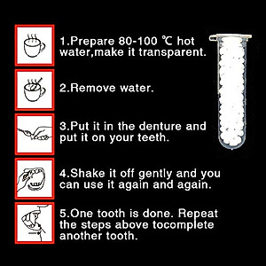 4 Pairs Halloween Vampire Teeth,1Pieces Upgraded Teeth Pellets Adhesive,4 Difference Size Fangs Fake Teeth for Halloween Party Cosplay Prop Decoration