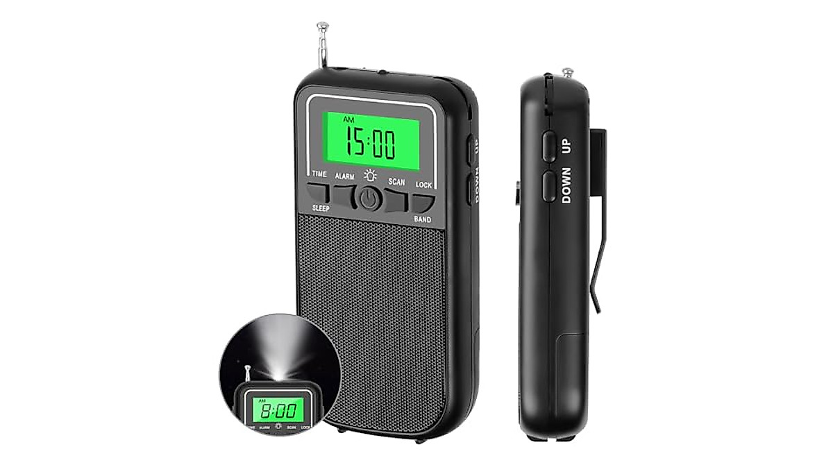 Portable AM/FM/SW Radio with LED Flashlight | Long Range Reception