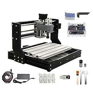 CNCTOPBAOS CNC 3018 Pro Wood Router Kit 3 Axis USB DIY Mini Engraver Milling Engraving Machine Cutter Plastic Acrylic PCB PVC Carving GRBL Control 300x180x45mm