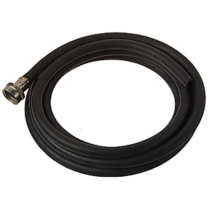 Midea MAD50C1ZWS Dehumidifier for up to 4500 Sq Ft with Reusable Air Filter & Eastman 60309, Black Rubber Washing Machine Drain Hose, 12 Ft Length, Feet