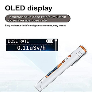 Geiger Counter, Personal Radiation Detector Nuclear Dosimeter Emf Radiation Meter Nukalert Micro Beta Gamma X Ray Radiation Monitor GM Tube Device Meter for Home Thyrosafe Uranium Survival Gear