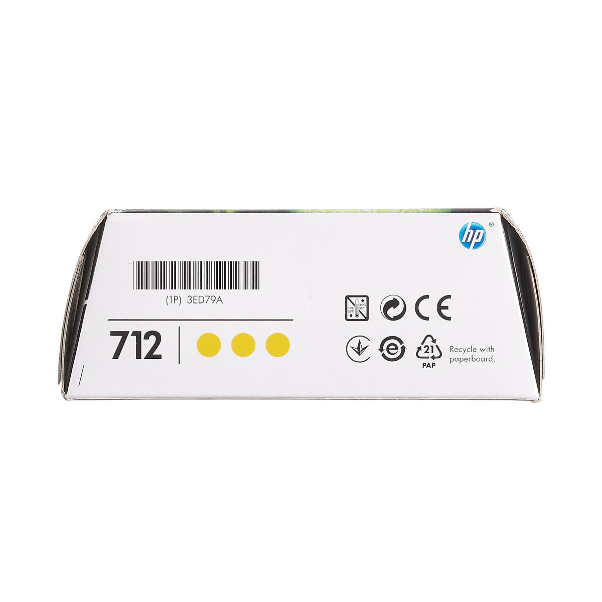 HP 712 Yellow 29-ml 3-Pack Genuine Ink Cartridges (3ED79A) for DesignJet T650, T630, T230, T210 & Studio Plotter Printers