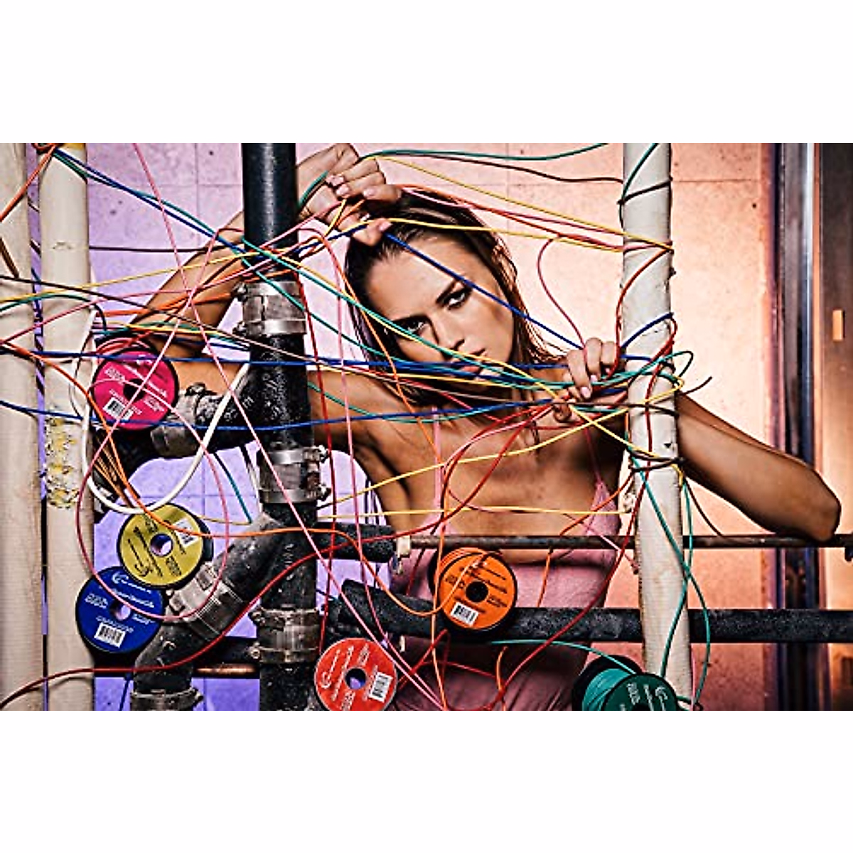 Best Connections Audiopipe Copper Clad Stranded Car Audio Primary Remote Wire (18 Gauge 50', Purple)