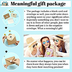 BONL Best Friend Necklaces Magnetic Friendship Necklace for 2 girls BFF Gifts for Girls or Kids (Purple Unicorns)