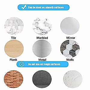 Sankoly 8 Pcs Bathroom Shower Caddy Connectors Suction Cups PVC Heavy Strength Clear Sucker Without Hooks for Regular Shower Caddy Basket Christmas Light