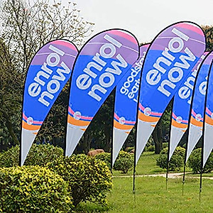 Anley 20-inch Ground Stake - Stainless Steel Spike with Sleeve Bearing - Fits Flutter Banner Flag Poles with a 0.65" Inner Diameter - Feather Flagpole and Flag not Included, Stake Only