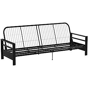DHP Miles Metal Futon Frame, Black