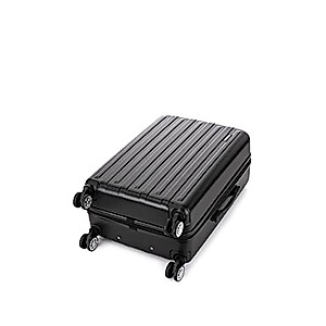 Rockland Paris Hardside Luggage with Spinner Wheels, Black, 3-Piece Set (20/24/28)