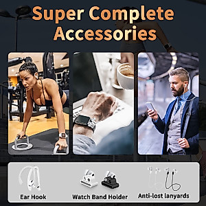 YIPINJIA AirPods Pro 2 Case, [10 in 1]AirPods Pro 2nd Generation 2022 Accessories Set Kit, Soft Silicone Shockproof Protective Cover with Different Earbuds Accessories for New Apple Airpods Pro-Purple