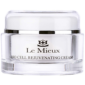 Le Mieux Bio Cell Rejuvenating Cream - Triple Peptide Facial Moisturizer with Hyaluronic Acid, Squalane & Rose Hip, Night & Day Cream for Face & Neck, No Parabens or Sulfates (1.75 oz / 52 ml)
