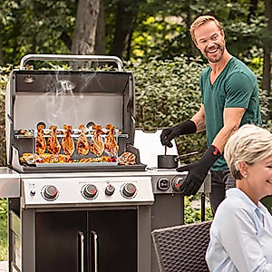 onlyfire Chicken Leg Rack for Grill with Drip Tray, 12 Slots Chicken Wing Rack - Premium Stainless Steel Chicken Drumstick Rack for Smoker - Chicken Drumstick Holder for Grill Accessories