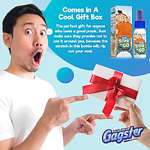 Gagster Stink Spray to Go - Extra Strong Fart Spray for Hilarious Gags & Pranks - Non-Toxic Potent Prank Spray Perfect for Kids & Adults - Easy to Conceal in a Bottle for Prank Lovers