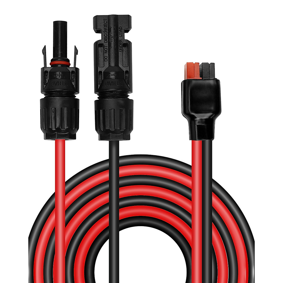 20FT 10AWG Solar Panel Extension Cable Fit for Anderson Adapter and Solar Connector, Solar Panel Charging Cable with Female and Male Weatherproof Connectors Fit for Anderson Generator Power Station