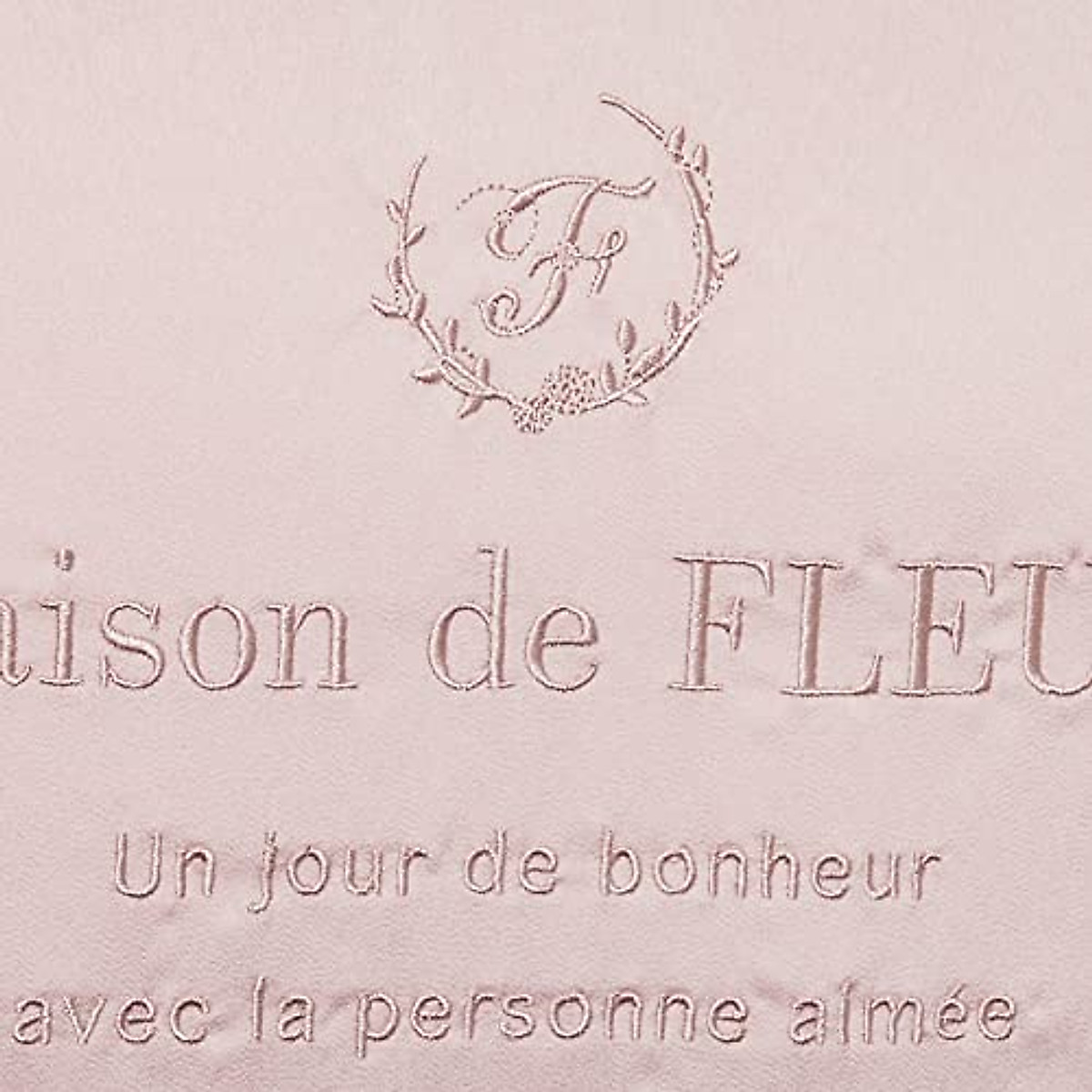 Maison de FLEUR(メゾン ド フルール) Cherry Blossom Motif Ruffled Hand Tote Petite Bag, Safety Pink