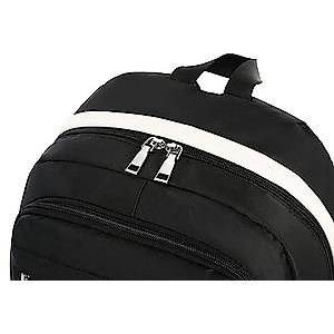 Jaygulf Waterproof Women Laptop Backpack Casual Girls Daypack Black