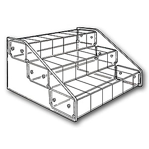 Clear Acrylic 18 Bin Counter-top Storage Organizer