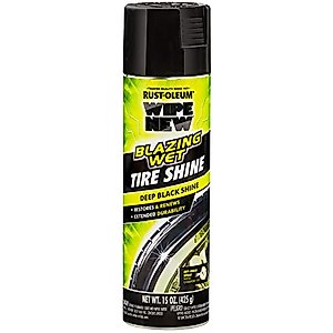 Wipe New 365324 Blazing Wet Tire Shine, Black