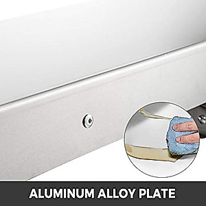 Happybuy Concession Shelf 48L x 12W Inch Stainless Steel Drop Down Folding Serving Food Shelf Stand Serving for Concession Trailer Serving Window