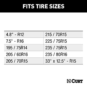CURT 23175 Adjustable Trailer Wheel Lock