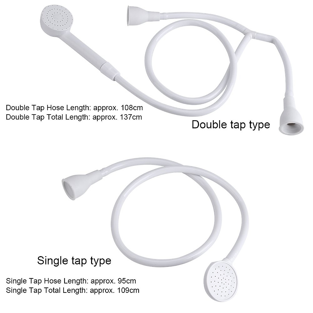 Zerodis Pet Faucet Sprayer, Pet Shower Spray Head Hose Push On Bath Tub Sink Faucet Attachment Washing Hair Hairdresser for Laundry Bathroom Kitchen(Single Head)