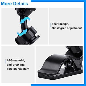 Car Mirror for Baby, Dannisly Back Seat Baby Mirror, Toddler Adjustable Facing Rear View Convex - Accessories, Clip on Windshield or Sun Visor, Black 2