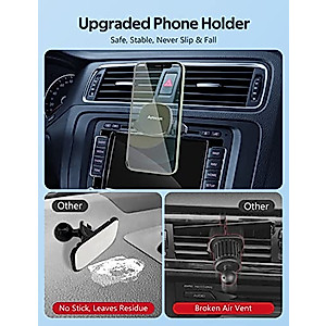 Amicus Magnetic CD Slot Phone Holder for Car, CD Player Cell Phone Mount with Strong Magnet, 360° Rotation Car Phone Mount Compatible with iPhone, Samsung, Galaxy, LG