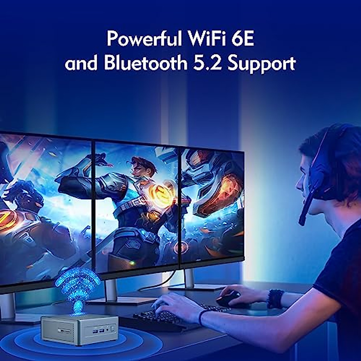 GEEKOM Mini PC Mini IT12, 12th Gen Intel i5-12450H NUC12 Mini Computers(8 Cores,12 Threads) 16GB DDR4/512GB PCIe Gen 4 SSD Windows 11 Pro Desktop PC Support Wi-Fi 6E/Bluetooth 5.2/USB 4.0/2.5G LAN/8K