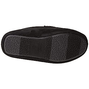 Amazon Essentials Women's Moccasin Slipper, Black, 7