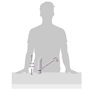 Pfister G13310WW Pfirst Series 1-Handle Pull-Out Kitchen Faucet in White, Water-Efficient Model