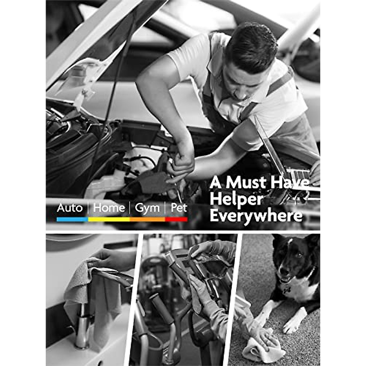 Fantasticlean Microfiber Cleaning Cloth Roll -75 Pack, Tear Away Towels, 12" x 12", Reusable Washable Rags (DimGray)