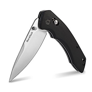 DURATECH Folding Pocket Knife, EDC Pocket Knife with Stainless Steel Blade, G10 Handle Folding Knives, Drop Point Blade, Carry Pocketclip