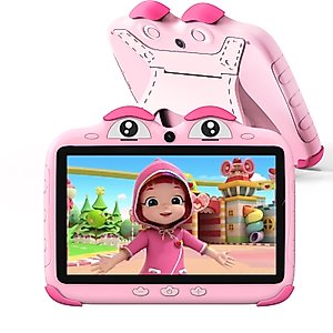 Kids Tablet 7 Inch Tablet for Kids 32GB Toddler Tablet Kids Software Installed, Kids Learning Android Tablet with WiFi YouTube Parental Control for Toddlers Boys Girls Childrens Tablet