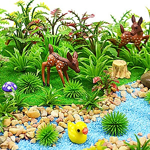 100pcs Model Trees Miniature Plants Fairy Garden Trees Model Scenery Artificial Wargame Trees Model Railroad Scenery Diorama Supplies Scenery Landscape