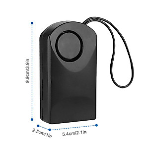 Door Handle Alarm, Home Security Touch Door Sensor 120db Anti Theft Security Alarm Door Knob for Home/Office/Shop/Bank