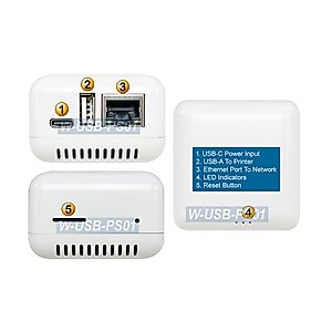 AllAboutAdapters USB Printer Sharing Server Box for Accessing Single USB Printer Over Local Network