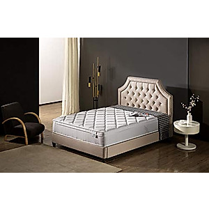 Oliver Smith - Organic Cotton - 12 Inch - Deluxe Sleep - Plush Euro Pillow Top - Cool Memory Foam & Pocket Spring Mattress - Green Foam Certified - Size - Queen