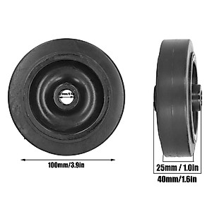 Mute Wheels For Gasoline Engine Generator Rubber Wheel Replacement Parts 5kw-6.5kw 2Pcs