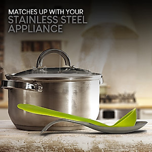 Stainless Steel Utensil Holder Spoon Rest Stovetop Kitchen Silverware Elegant Approach, EXULTIMATE