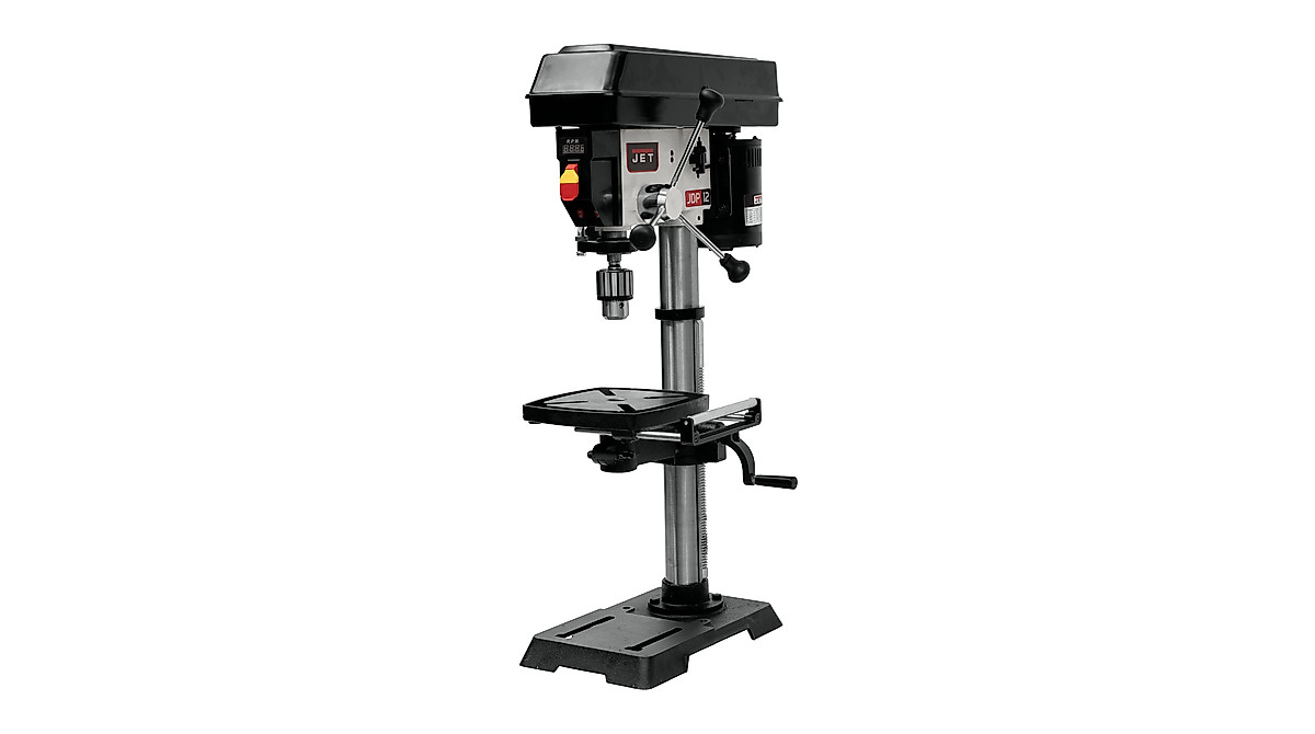 JET 12-Inch Benchtop Drill Press & Wilton Low Profile Vise