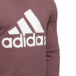 adidas Badge of Sport Long Sleeve Tee Quiet Crimson XL