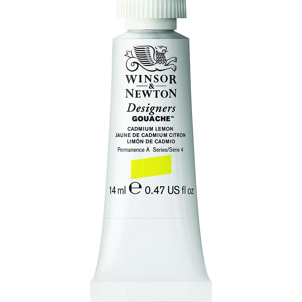 Winsor & Newton Designer's Gouache, 14 ml (0.47oz) tube, Cadmium Lemon