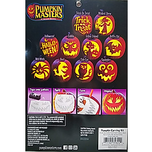 Pumpkin Masters Halloween Pumpkin Carving Set with 10 Patterns