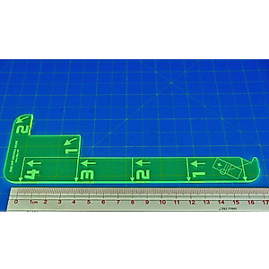 LITKO Space Fighter Huge Ship Universal Maneuver Gauge | Compatible with Star Wars: X-Wing (Fluorescent Green)